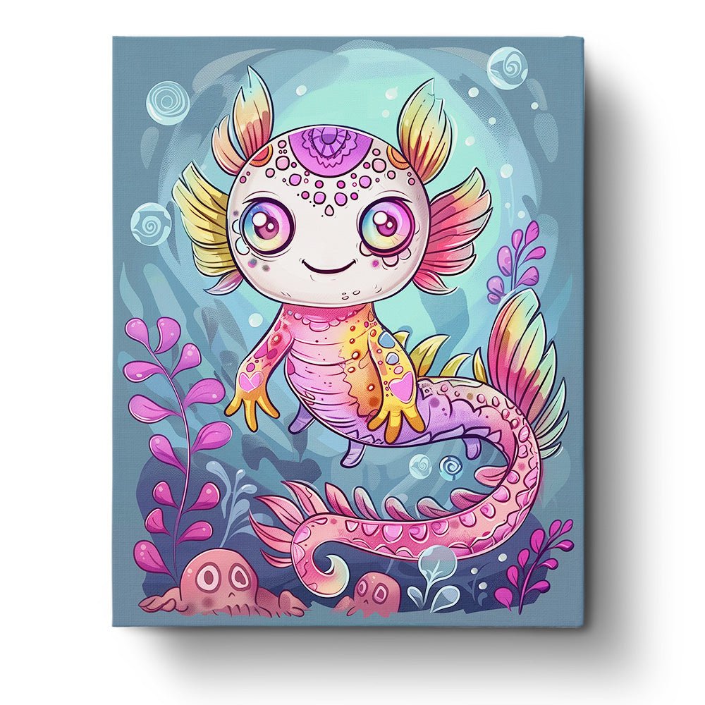 Axolotl Animal - Paint by Numbers Kit | Mexican Paint Collection ...