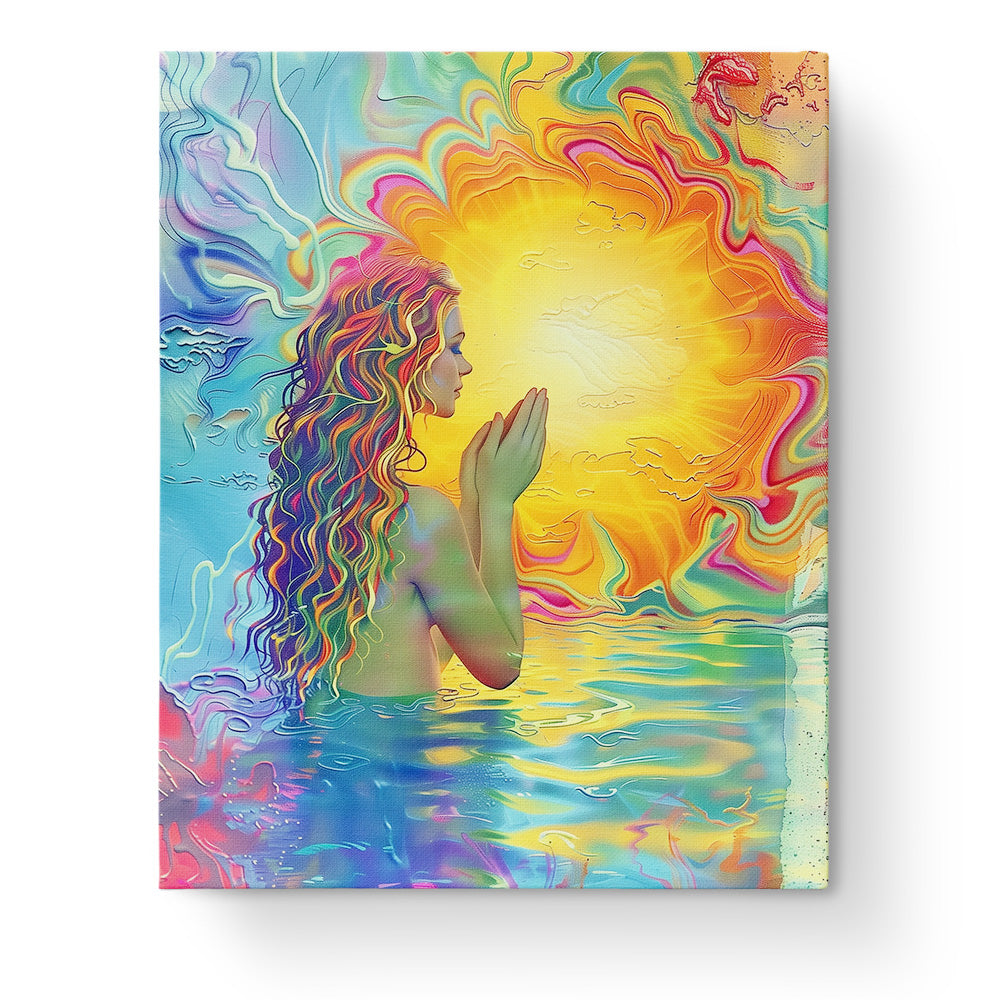 Sunlit Serenity - Meditation - Fixed Kits - Paint By Numbers Kit ...