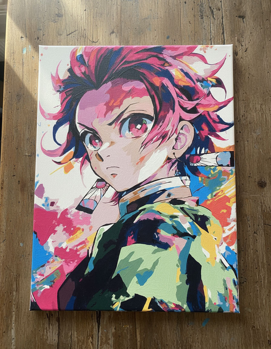 Goku Super Saiyan Anime Fixed Kits Paint By Numbers Kit – miicreative