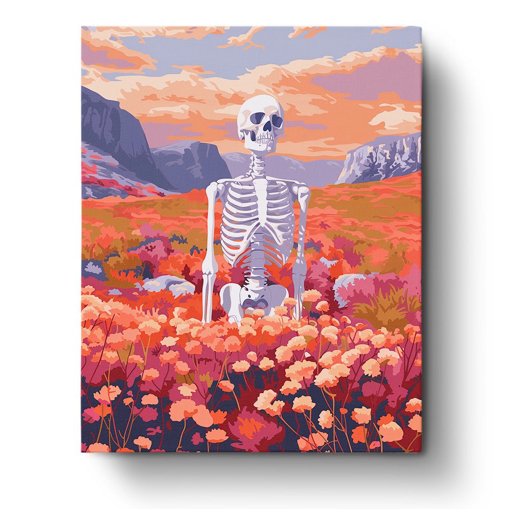 Skeleton Garden - Skeleton - Paint By Numbers – miicreative